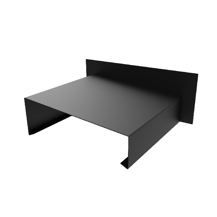 2mm Aluminium Coping – Right Handed Stopend Upstand | 100mm External ...